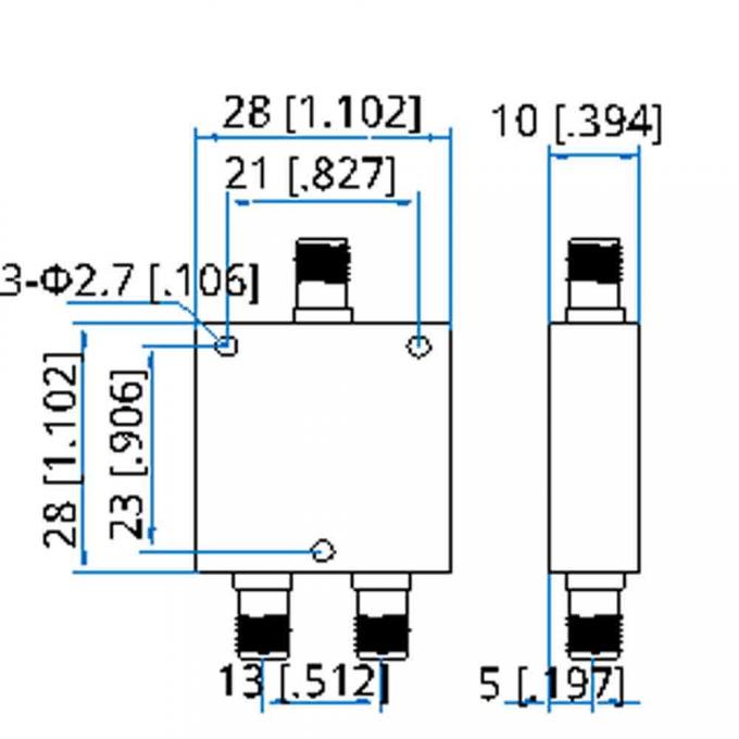 2GHz Wilkinson 2 Way Antenna Power Divider Splitter With SMA Female ...